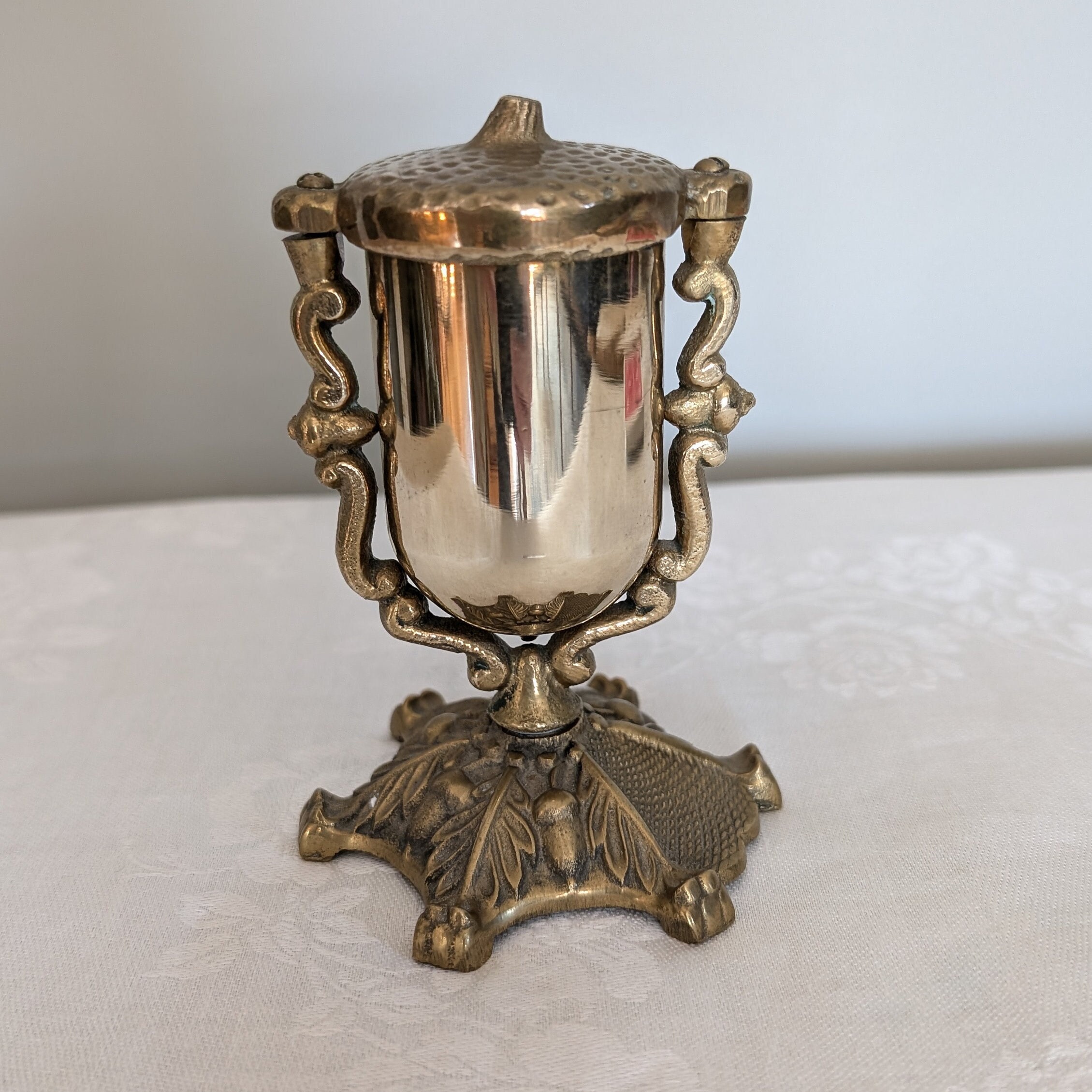 Antique Mid-19th Century Acorn Match Safe, Victorian Match Holder ...