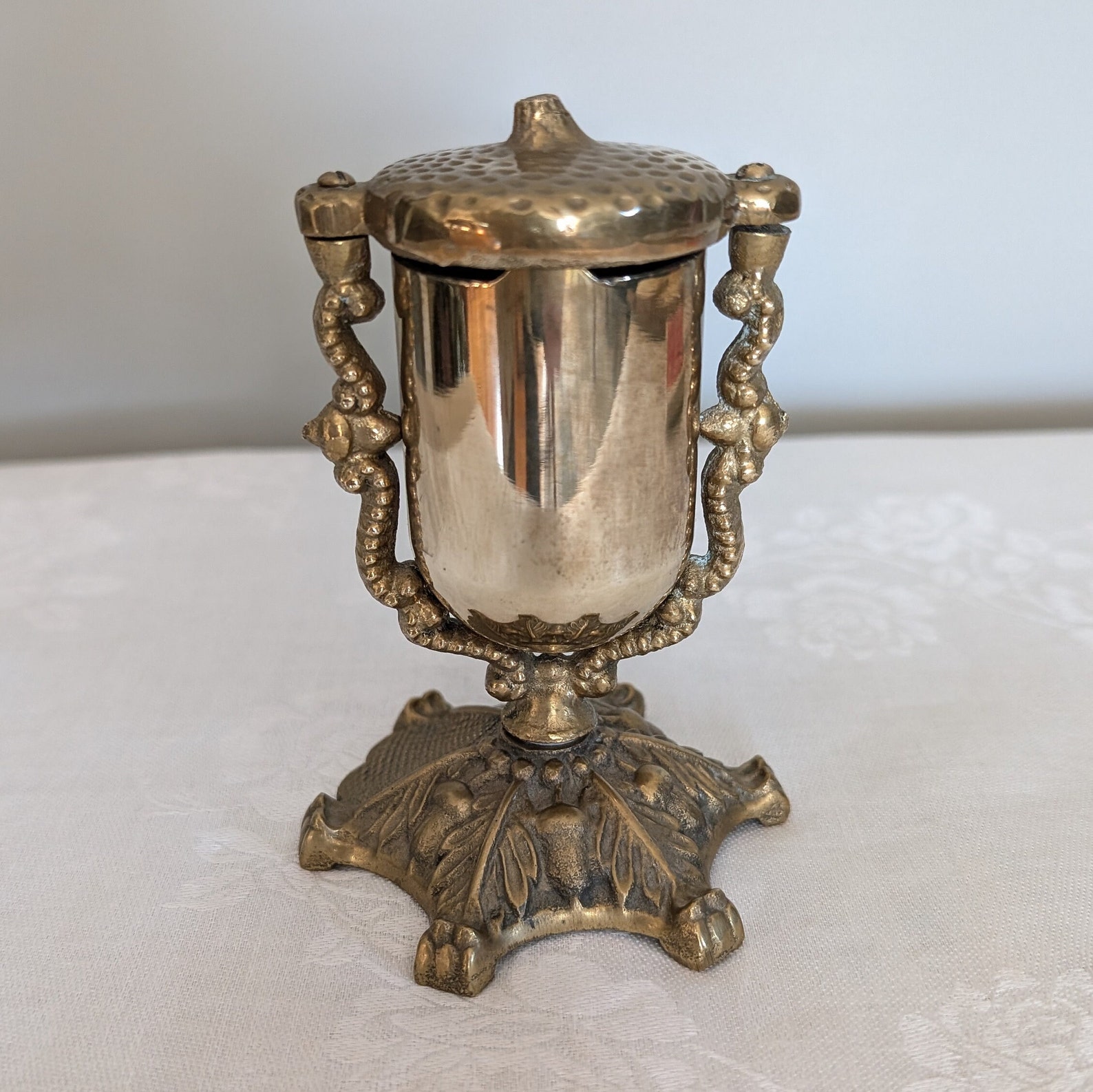 Antique Mid-19th Century Acorn Match Safe, Victorian Match Holder ...