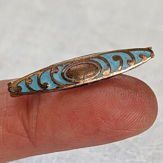 Vintage to Antique Lovely Lingerie Pin Bar Pin, Light… - Gem
