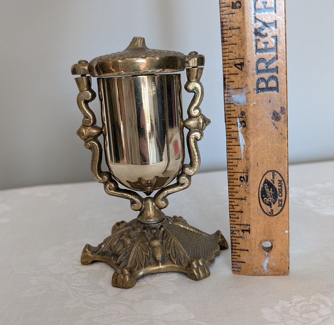 Antique Mid-19th Century Acorn Match Safe, Victorian Match Holder ...