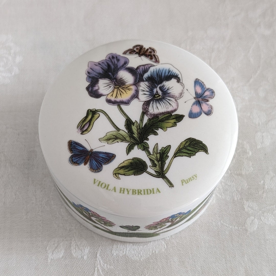 Vintage Portmeirion Botanic Garden Collection Porcelain Trinket Box ...