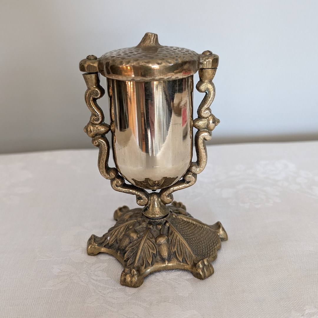 Antique Mid-19th Century Acorn Match Safe, Victorian Match Holder ...