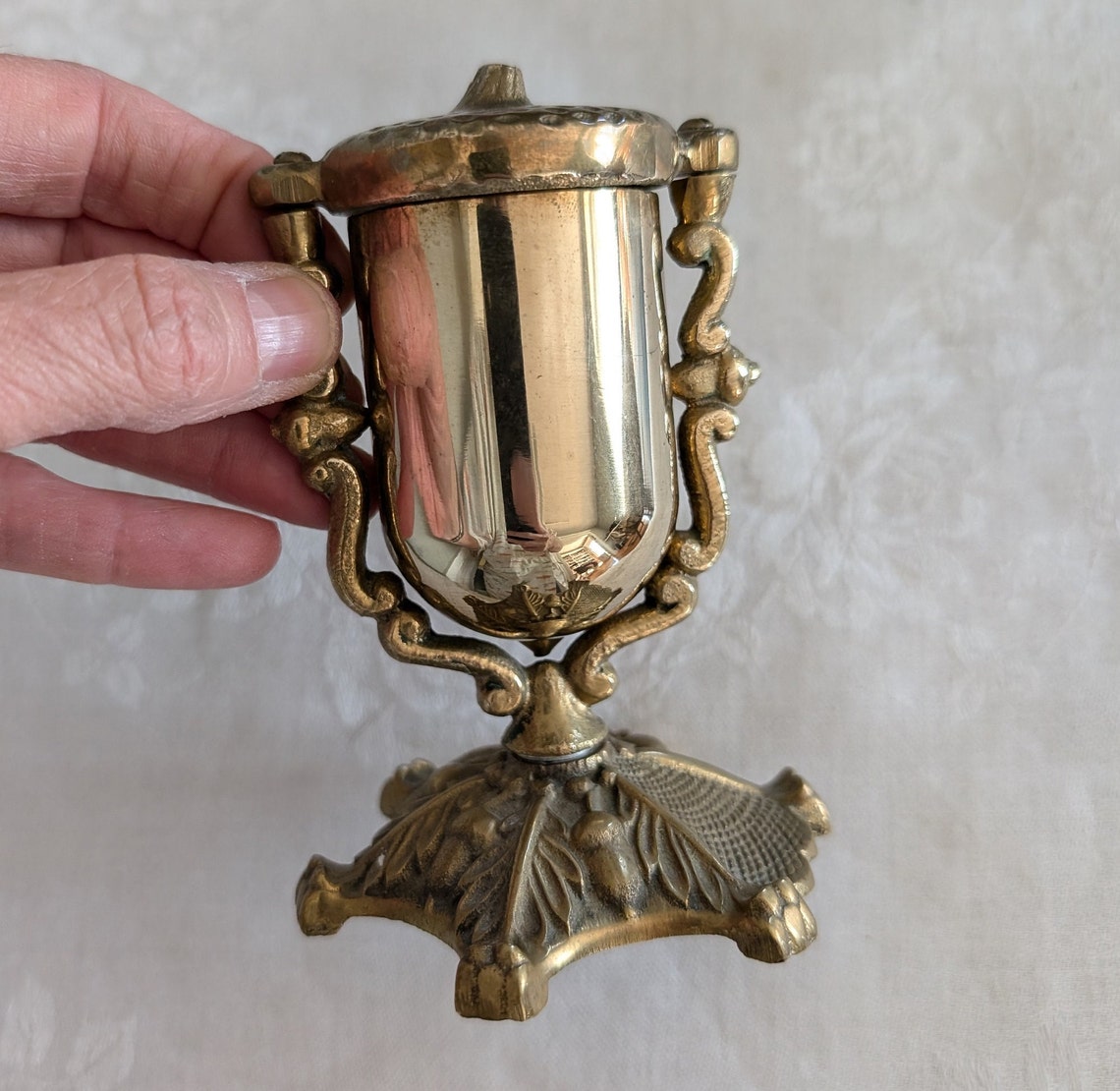Antique Mid-19th Century Acorn Match Safe, Victorian Match Holder ...