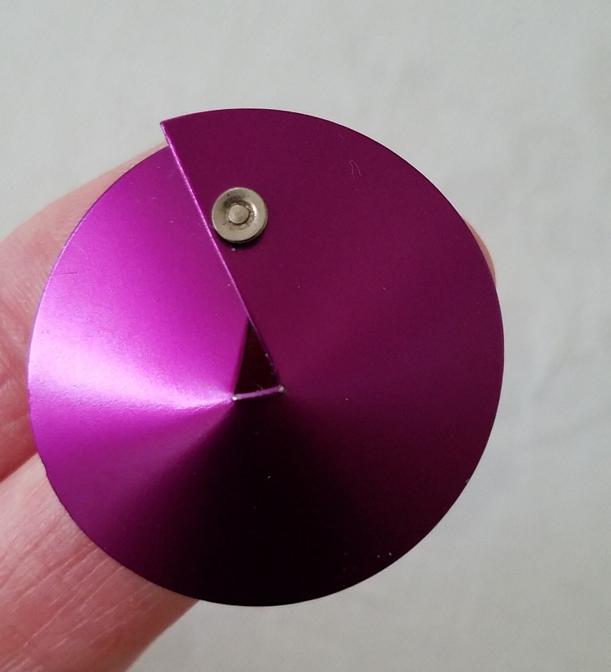 Vintage Violet Purple Anodized Aluminum Earrings - Etsy