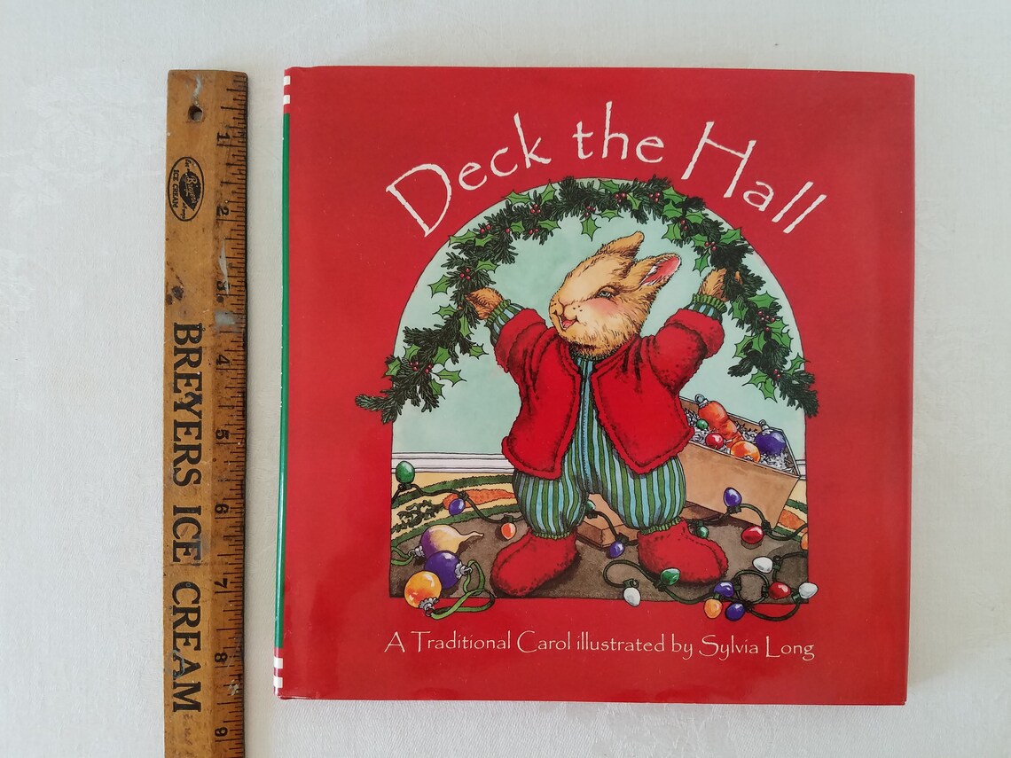 Vintage Childrens Book Deck the Hall: A Traditional Carol - Etsy
