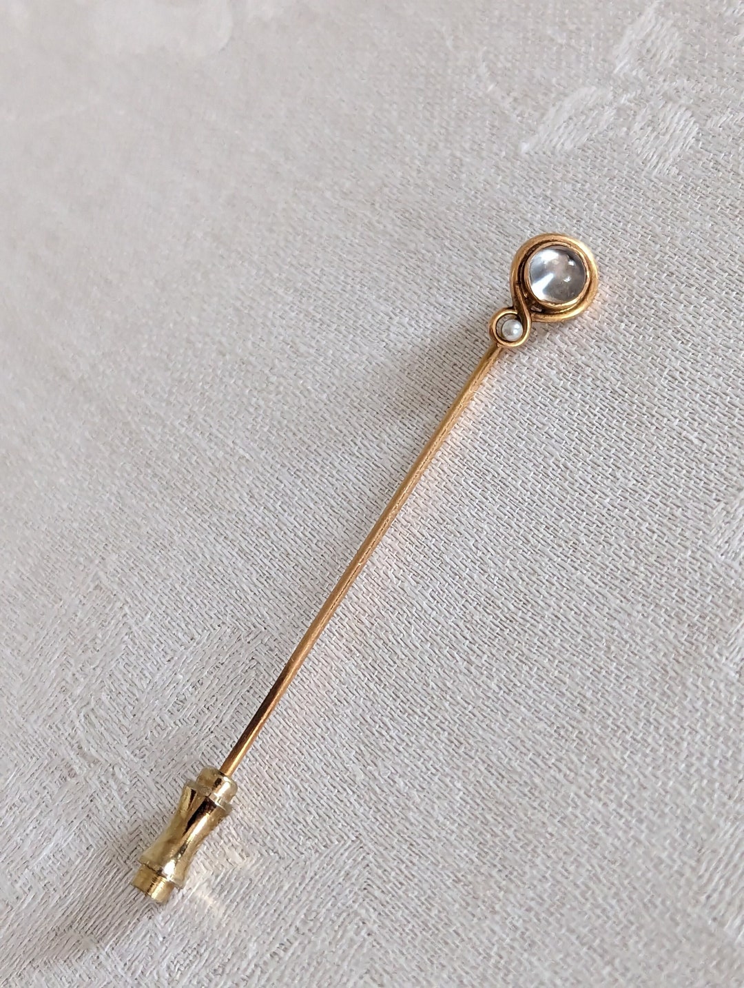 Exquisite Vintage to Antique Art Deco Stick Pin 14K Gold - Etsy