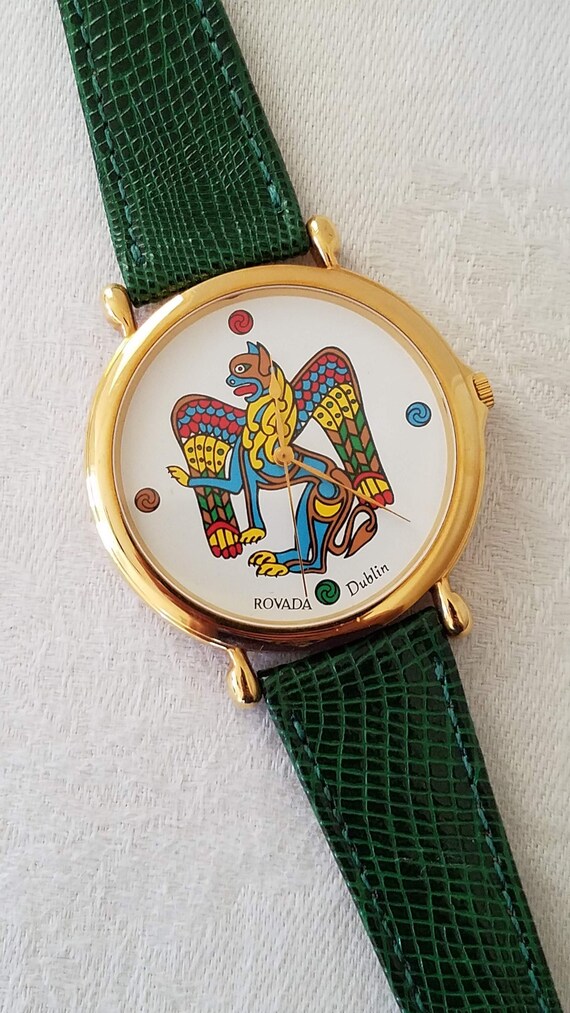 Vintage Rovada Watch Irish Watch With Large Face Gold-tone | Etsy