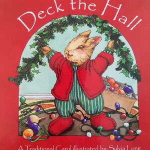 Vintage Children’s Book, Deck the Hall: A Traditional Carol Illustrated ...