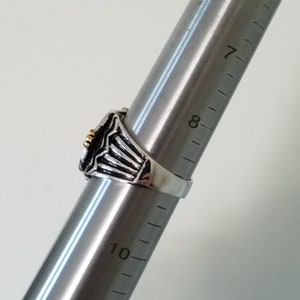 Vintage Sterling Silver Turquoise Matrix Ring Signed Stauer Unique - Etsy