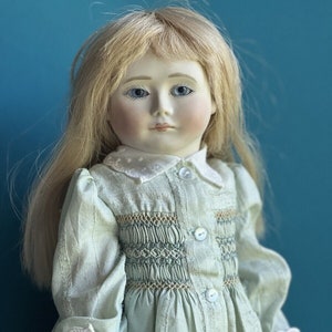 Collectible 17 Wood Porcelain Doll Colette C Lynne & Michael Roche 1985 ...