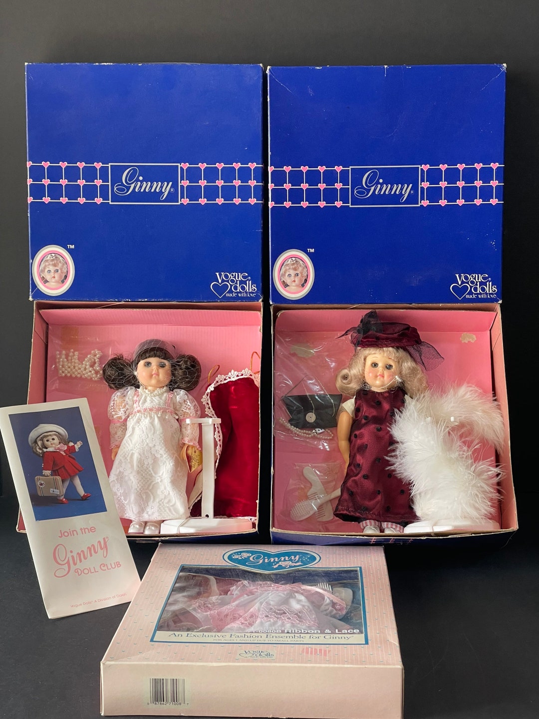 Lot of 2 Vintage Vogue Dolls With Boxes & NIB Ginny Outfit - Etsy