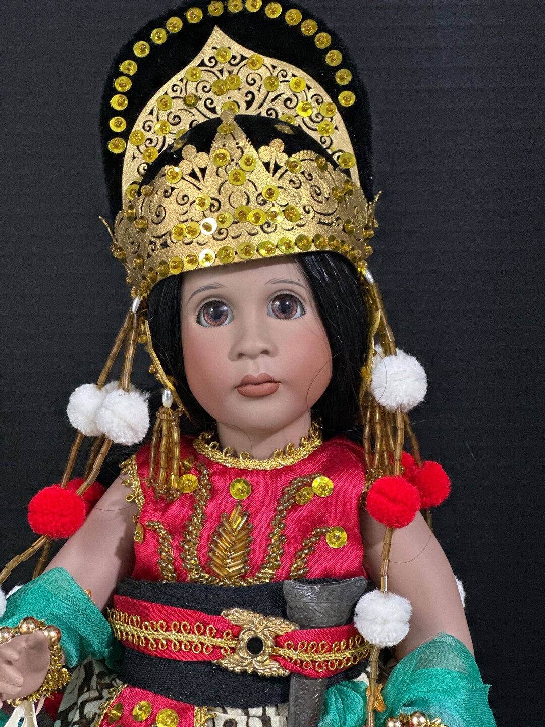Wendy Lawton “topeng Klana - Java” 13” Porcelain Doll LE 204/250 Box ...