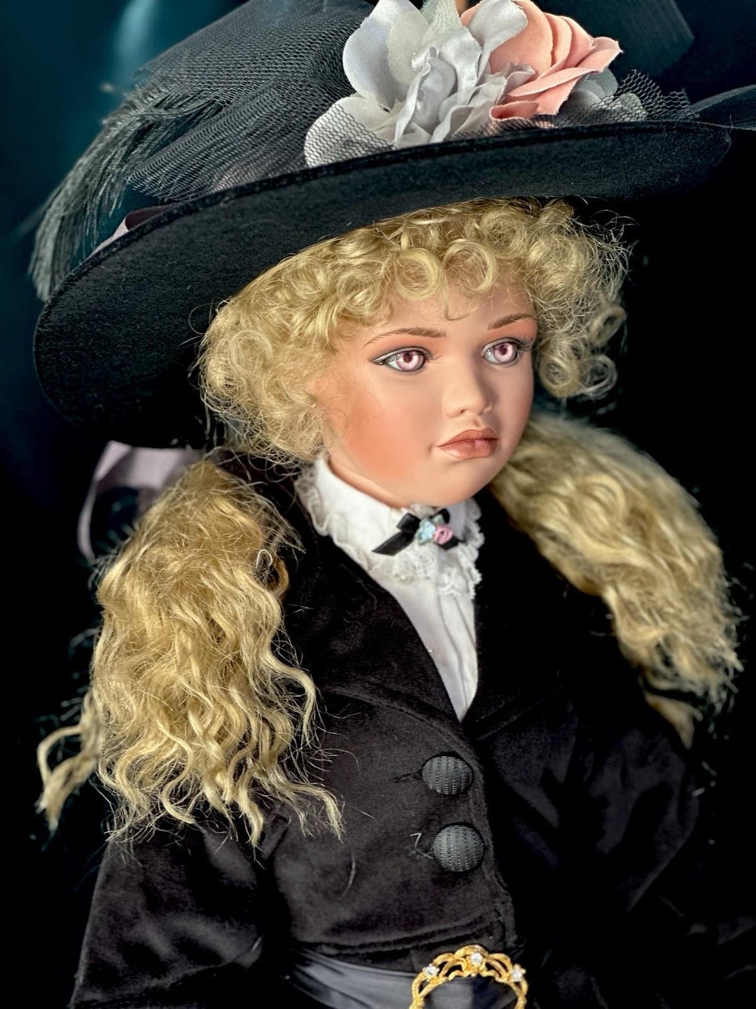 Collectible Jan Mclean 1998 30" Porcelain Doll “patricia” for ...
