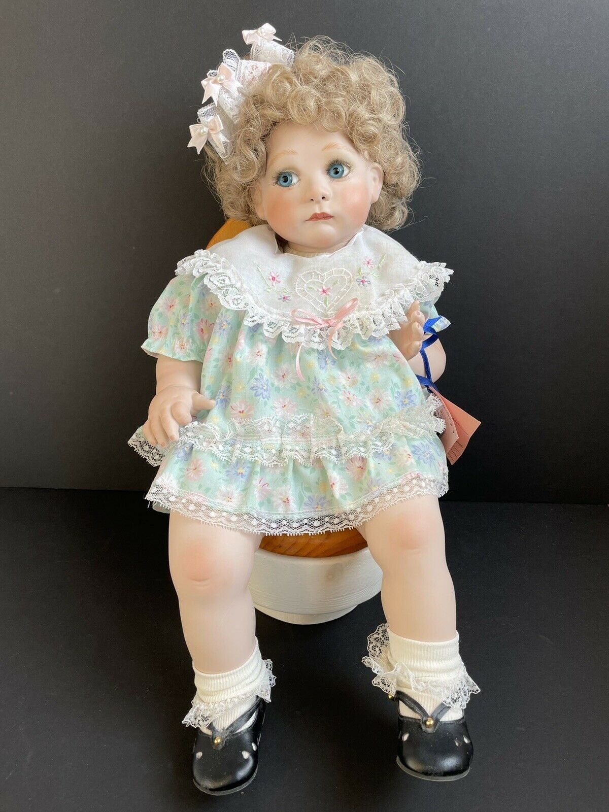 Collectible Handmade Artist Porcelain Girl Doll on Toilet LE - Etsy