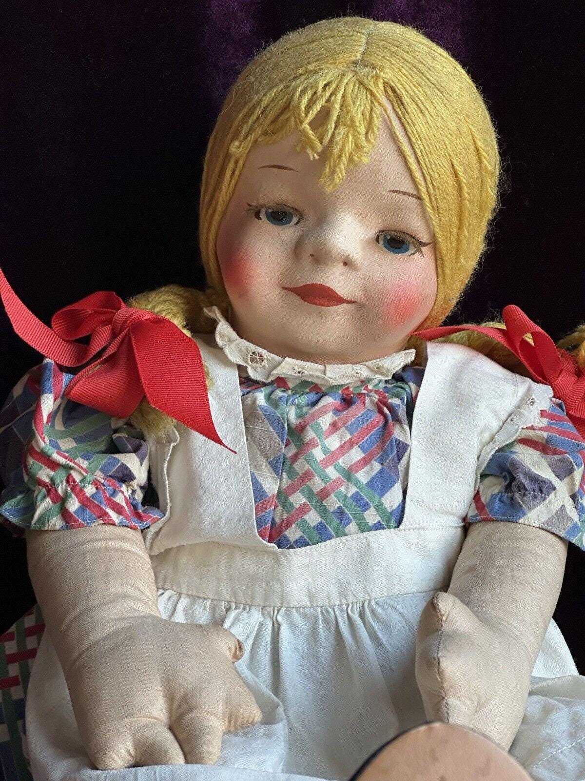 Rare Vintage Large 25” Georgene Averill Mask Face Cloth Doll - Etsy