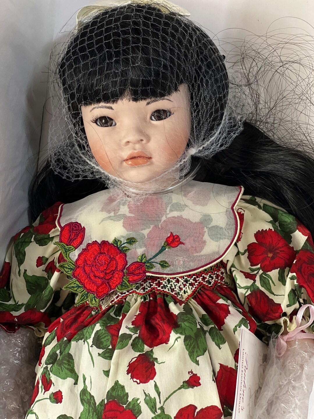 NIB Pauline Jacobsen 21” Porcelain Doll “kylie” LE 146/950 Box/tag/coa ...