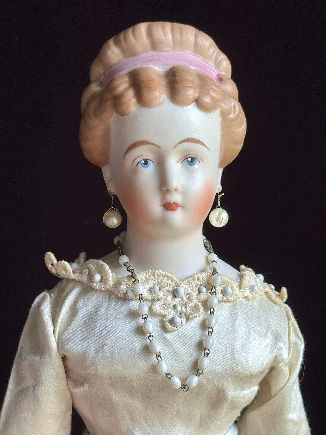 Vintage 20.25 Porcelain Fancy Parian China Doll by Janet Pace Emma ...