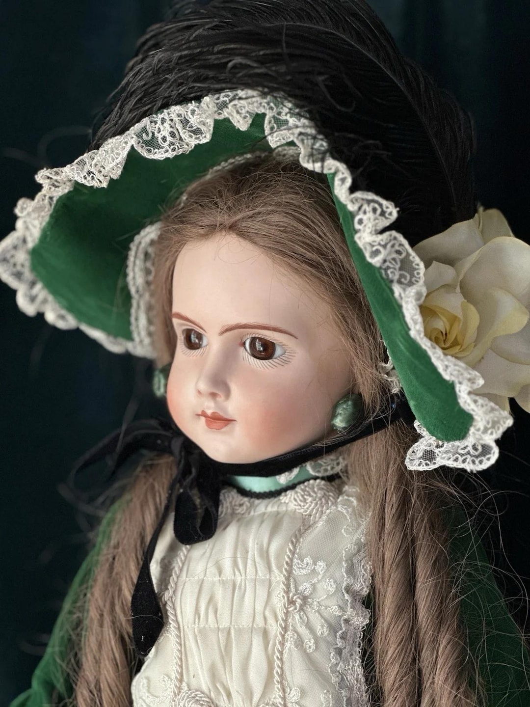 Vintage Reproduction of Antique French Andre Thuillier A.14.T. 26” Doll ...