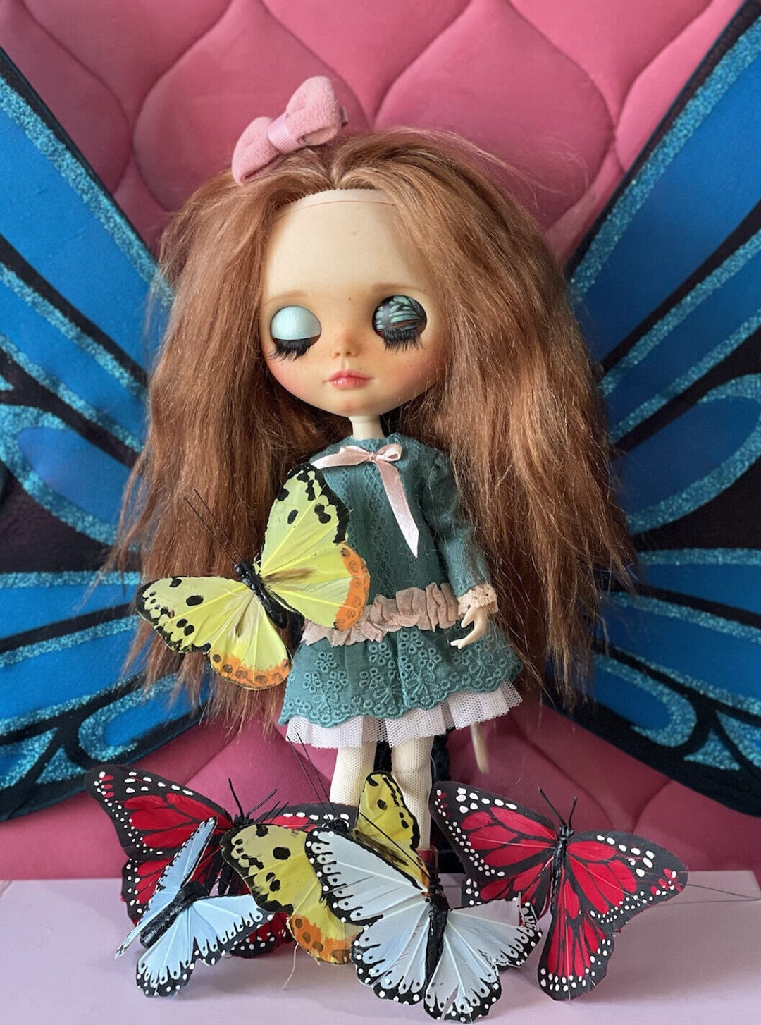 OOAK Custom Blythe 11” Artist Doll by Valentina Freedom With Box, Extra ...