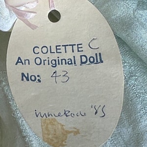 Collectible 17 Wood Porcelain Doll Colette C Lynne & Michael Roche 1985 ...