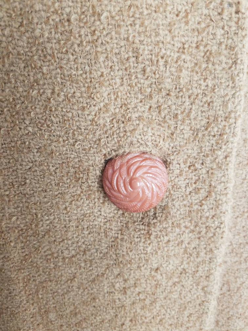 1960s Coat Belk Simpson Co. Vintage 60s Boucle Wool Tan Jacket - Etsy