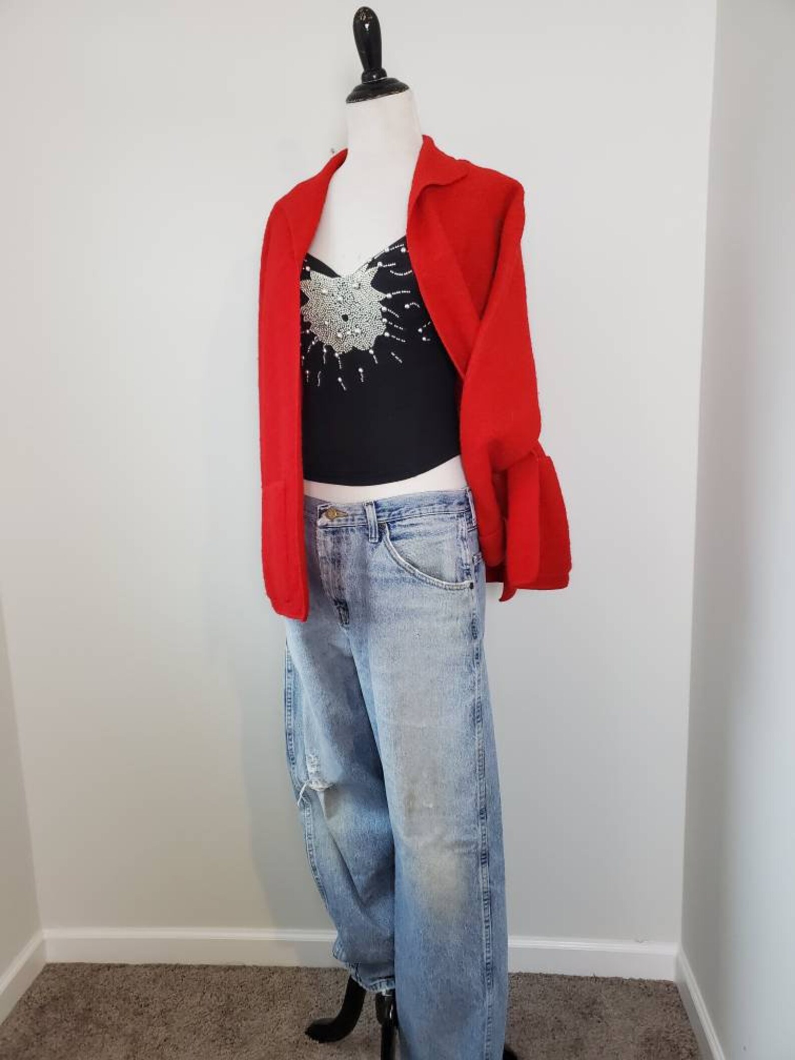 1980s Jeans Wrangler Vintage 80s Ripped Denim | Etsy