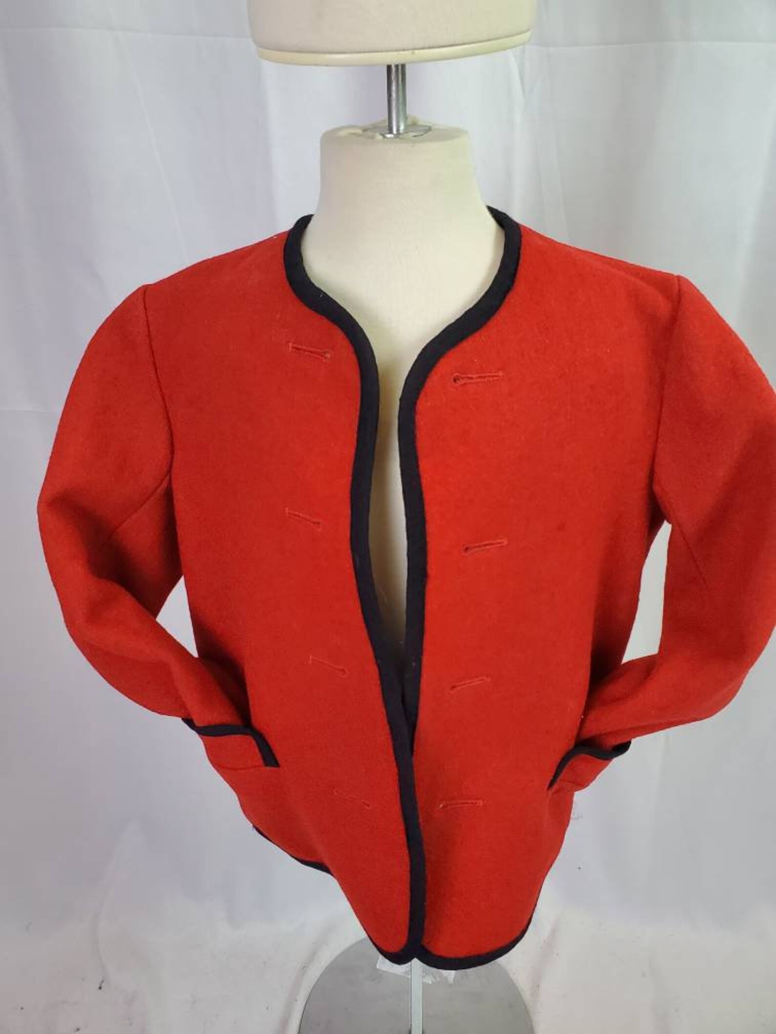 1960s Blazer Red Vintage 60s English Wool Jacket - Etsy