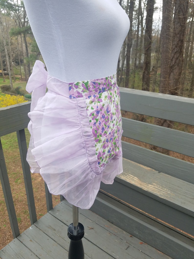 1960s Apron Vintage 60s Floral Retro Hostess Linen - Etsy