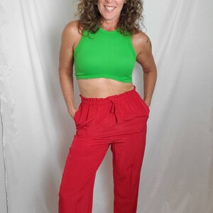 1990s Pants Red Silk Liz Claiborne Vintage 90s Slacks - Etsy