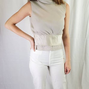 1980s Pants White Vintage 80s Pizzazz High Waist Slacks - Etsy