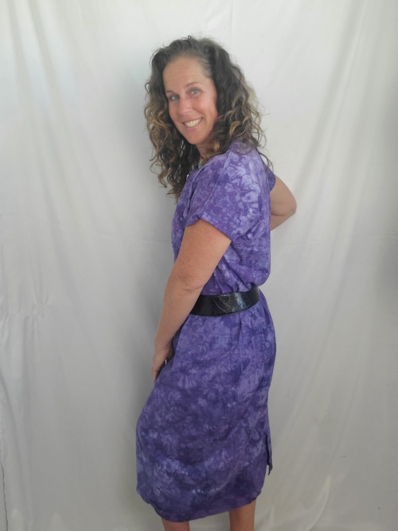 1980s Purple Tie Dyed Outfit Vintage 80s Skirt and Shirt - Etsy