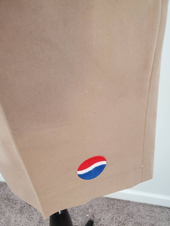 Vintage shorts khaki Pepsi logo pleated Riverside ber… - Gem