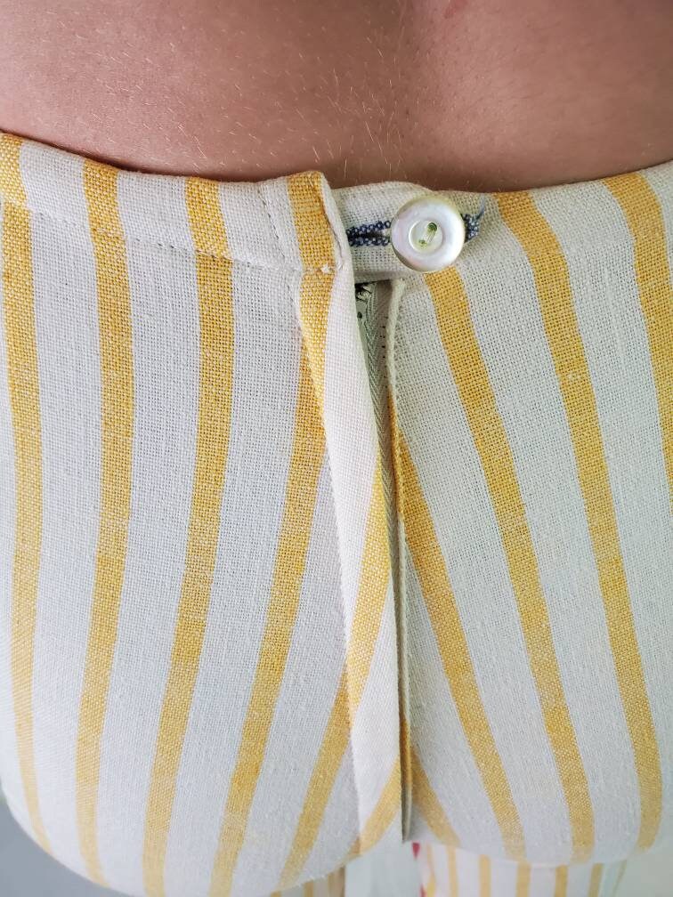 1960s Pants Vintage 60s Striped Retro Capris | Etsy