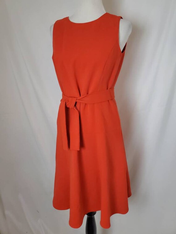 1990s dress burnt orange retro style vintage 90s suit - Gem