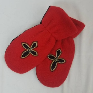 1960s Mittens Vintage Red 60s Wool Gloves - Etsy
