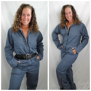 Vintage Coveralls Wolf of Waco Mechanic Blue Jumpsuit - Etsy