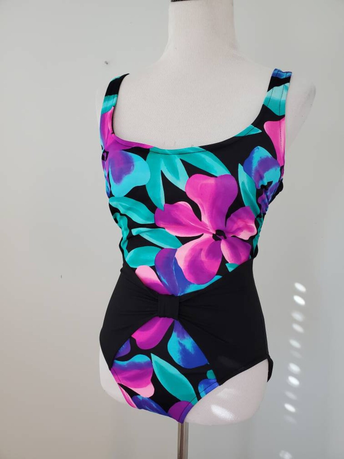 2000s swimsuit vintage tropical floral Slimsuit bathing suit | Etsy