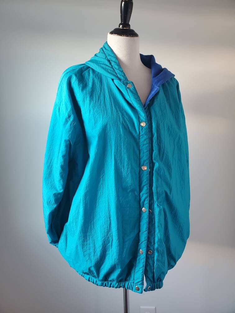 1980s Jacket Reversible Vintage 80s Basic Editions Windbreaker | Etsy