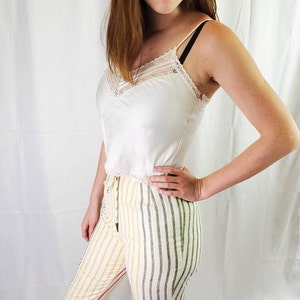 1960s Pants Vintage 60s Striped Retro Capris - Etsy