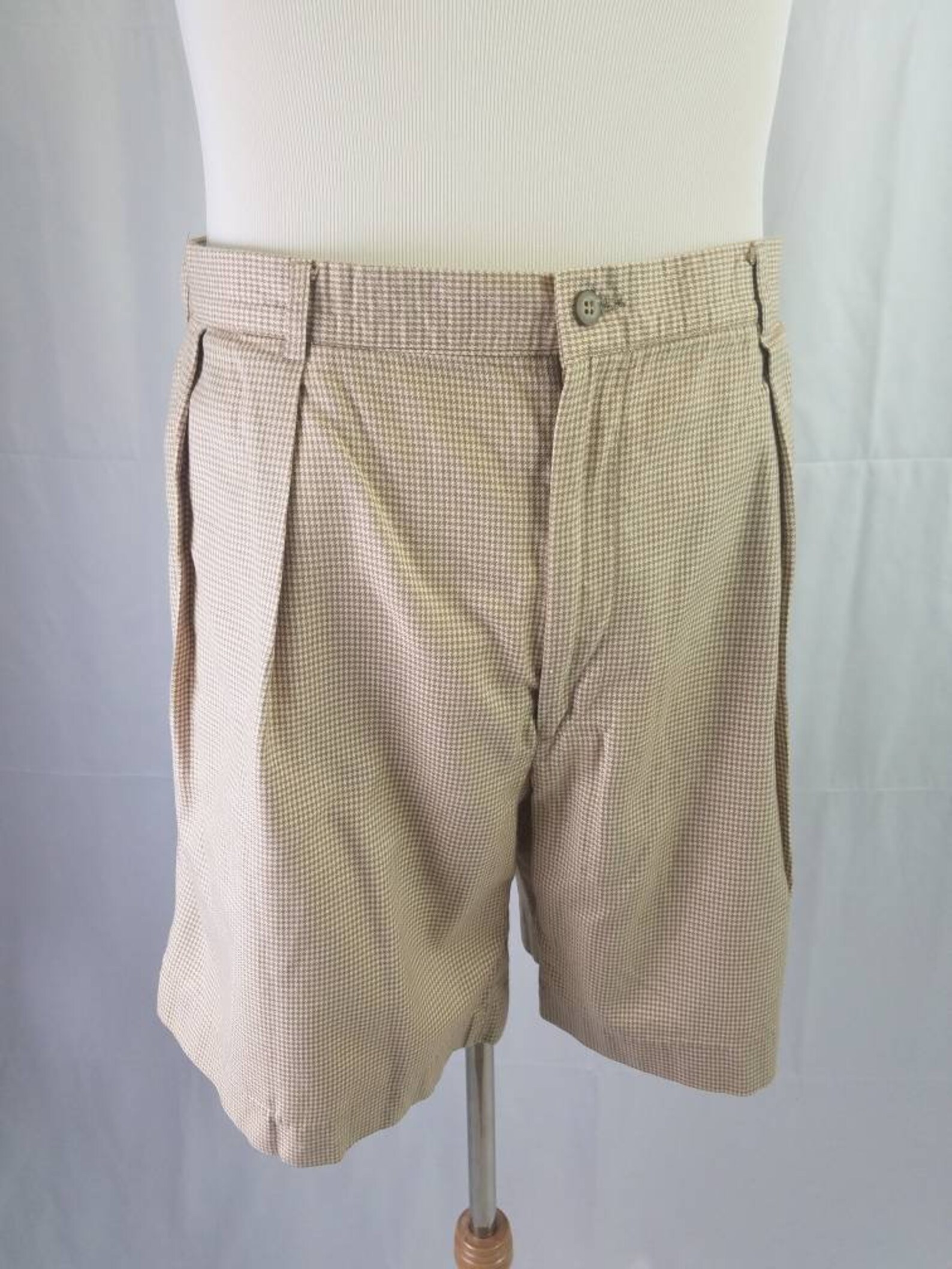 1990s Shorts Micro Check Vintage 90s H. Stockton Atlanta - Etsy