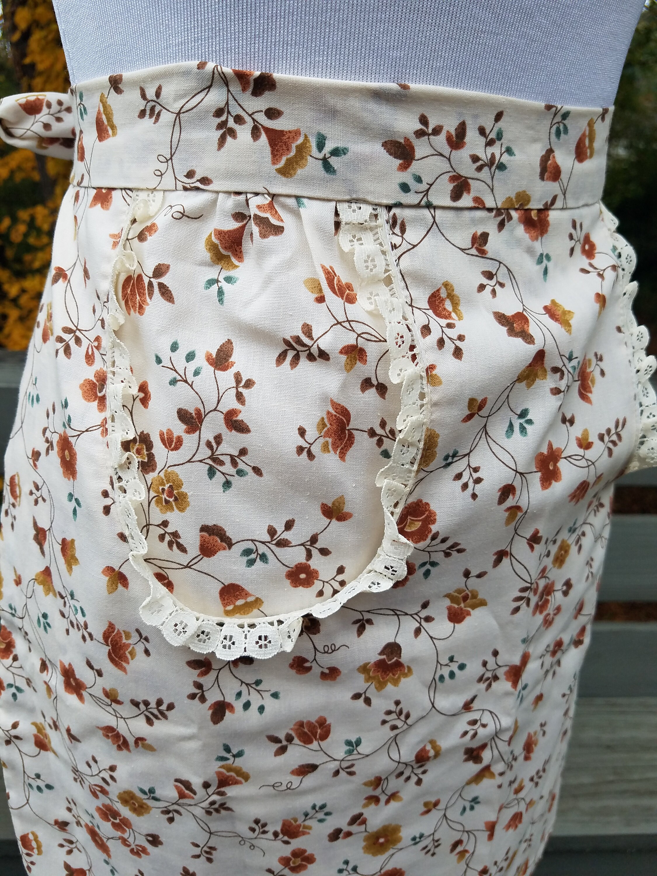 1960s Apron Set Vintage 60s Matching Linen Napkins | Etsy