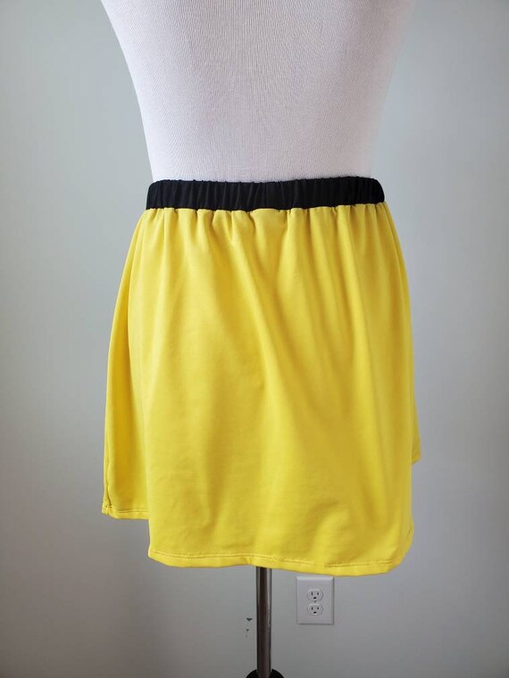 1990s skirt block color vintage 90s Lejay tennis mini - Gem