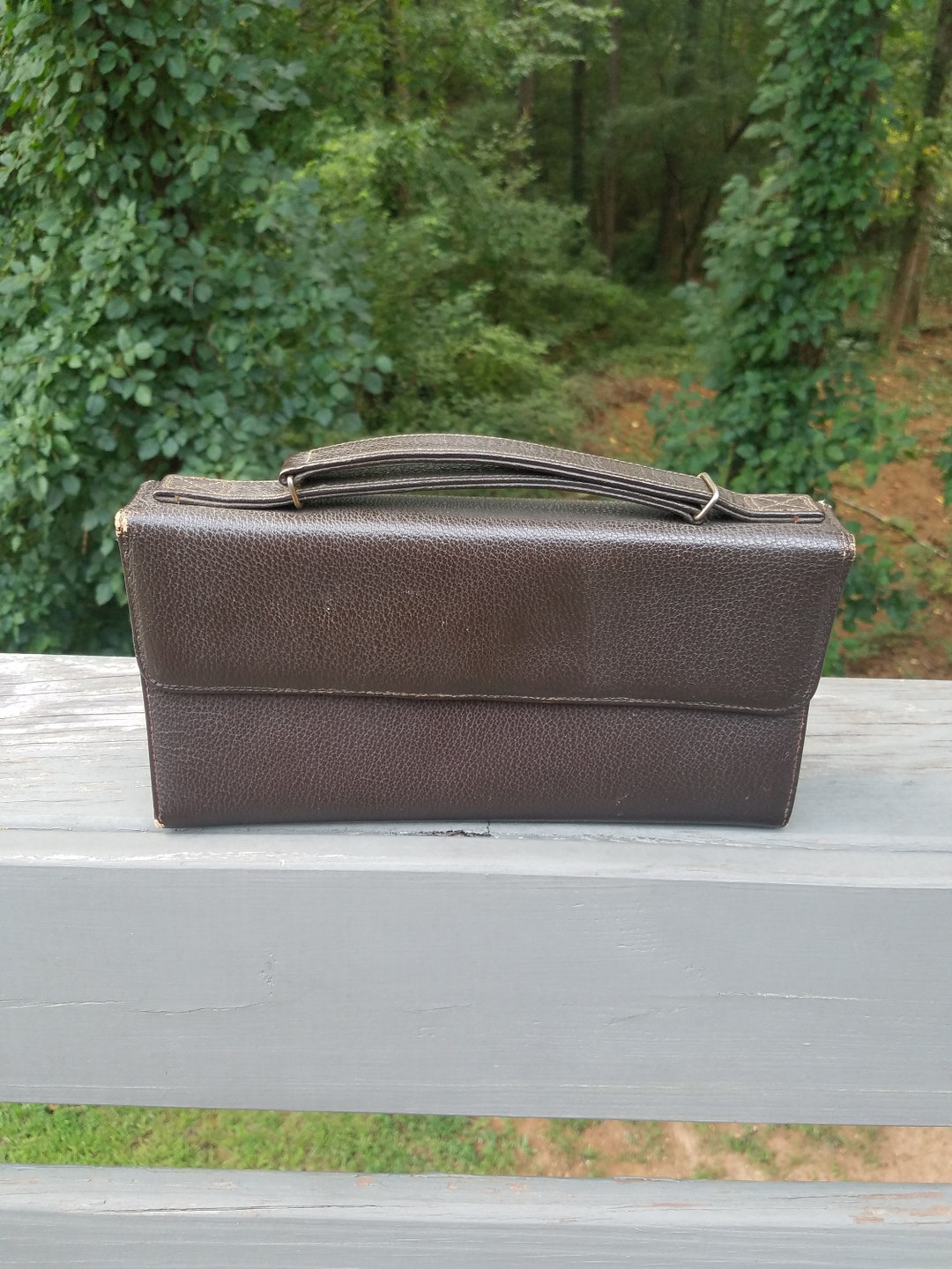 1950s Handbag Brown Vintage 50s Top Handled Purse - Etsy