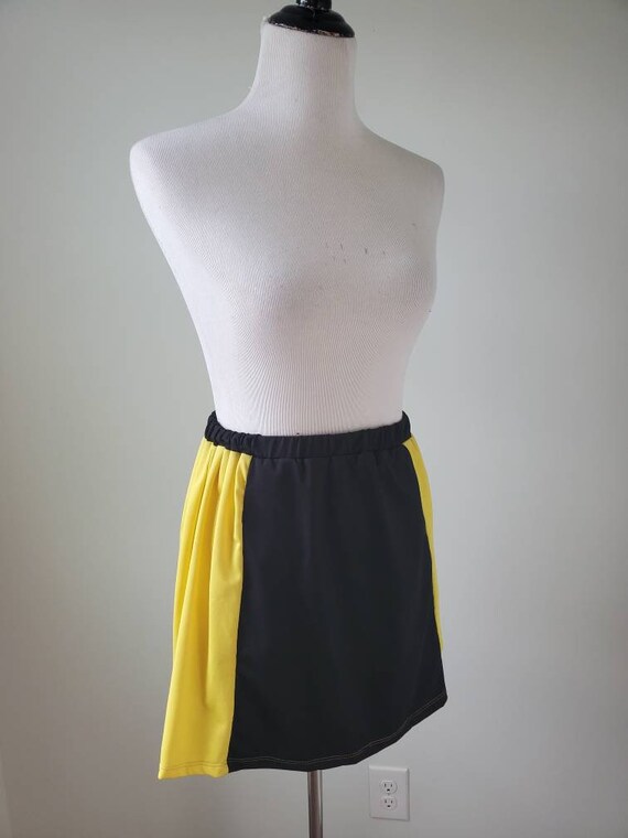1990s skirt block color vintage 90s Lejay tennis mini - Gem
