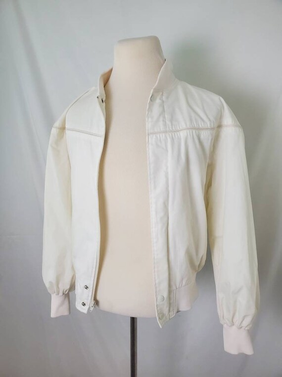 1990s jacket white vintage 90s Knights Bridge windbre… - Gem
