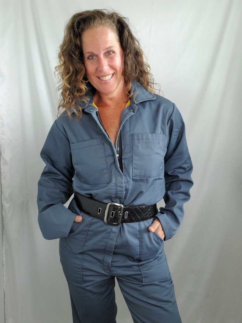 Vintage Coveralls Wolf of Waco Mechanic Blue Jumpsuit - Etsy