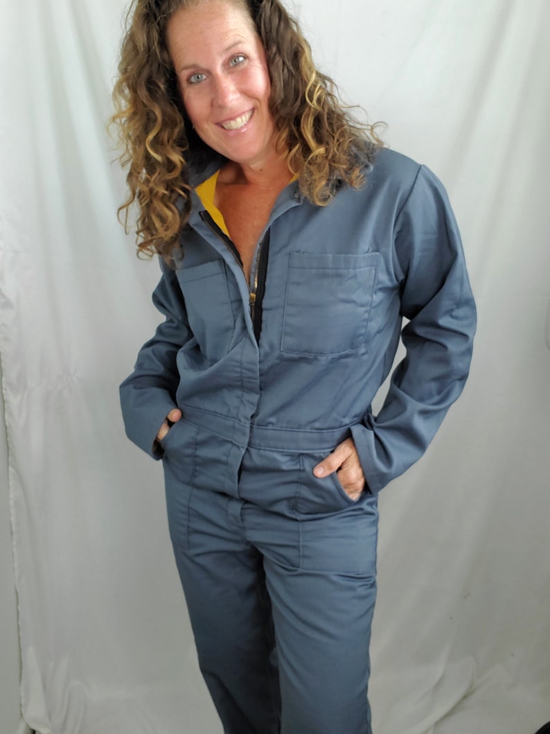 Vintage Coveralls Wolf of Waco Mechanic Blue Jumpsuit - Etsy