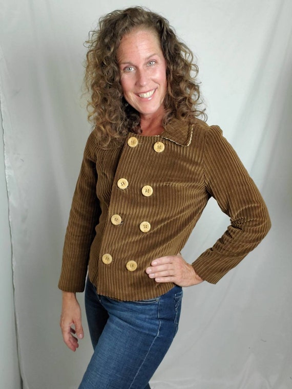 1960s jacket corduroy cropped vintage 60s velvet Irv… - Gem
