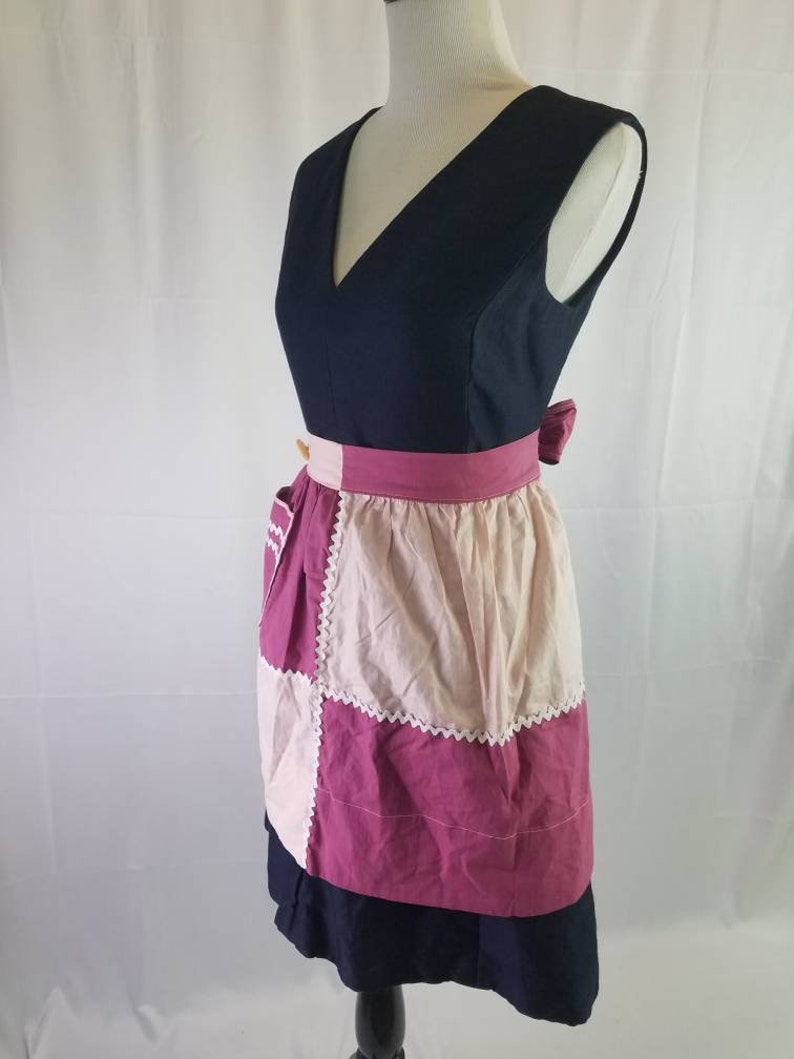 1960s Apron Vintage 60s Handmade Tea Cup Linen - Etsy