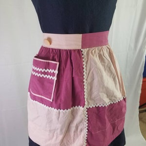 1960s Apron Vintage 60s Handmade Tea Cup Linen - Etsy